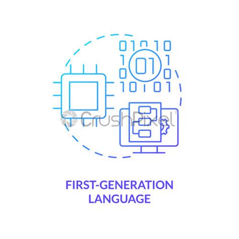 Langage De Programmation Première Génération Bleu Gradient Vecteur Stock 5742400 Crushpixel