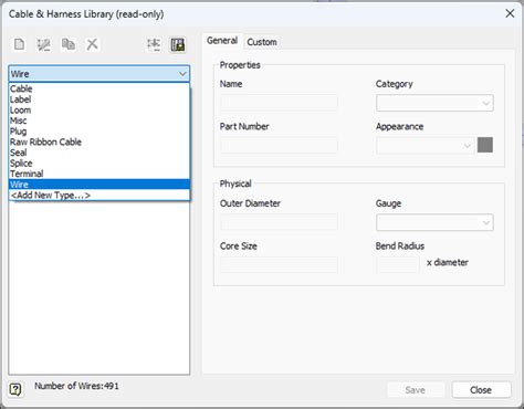 cable and harness library listing of available components autodesk