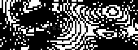 Dithered Wavy Curved Line Texture Black 8 Bit Pixel Glitch Background