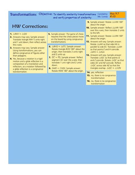 9 7 Similarity Transformationspdf