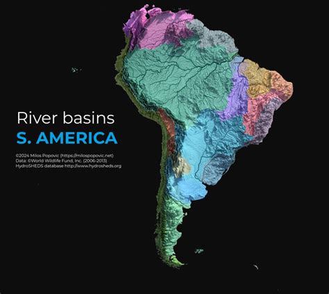 Southamerica Rivers Rstats Datascience Dataviz Datavisualization Visualization Maps