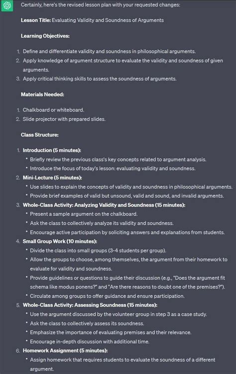Using Llms Like Chatgpt To Quickly Plan Better Lessons