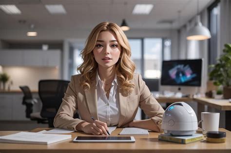 Premium Ai Image The Sentient Office Assistant Ai That Understands Your Every Need