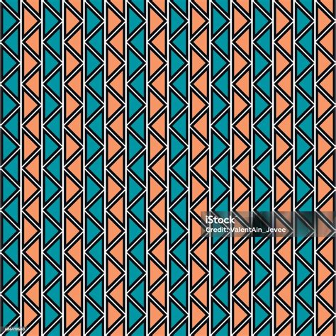 Seamless Vector Abstract Zig Zag Pattern Symmetrical Geometric