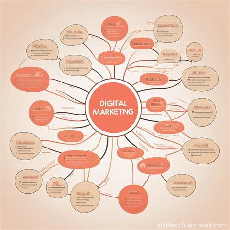 Mind Map Of Digital Marketing Strategies Stable Diffusion Online