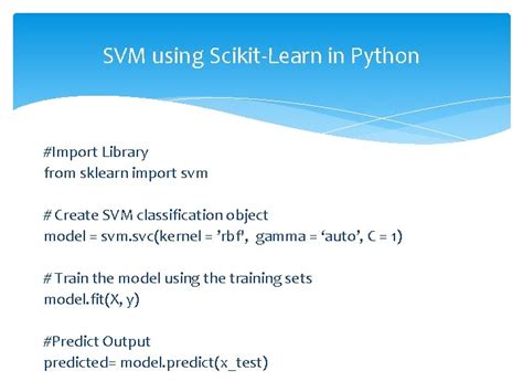 Support Vector Machines Svms In Python Using Scikitlearn