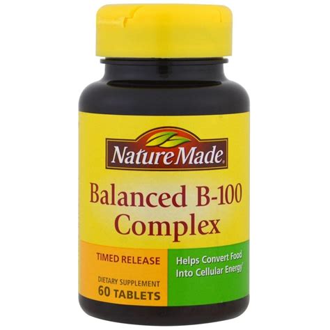 Nature Made Balanced B 100 Complex 60 Tablets By Iherb