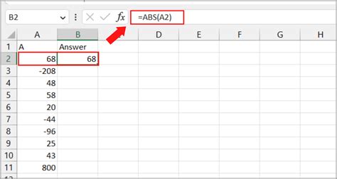 Converting Negative Values To Positive Values In Excel