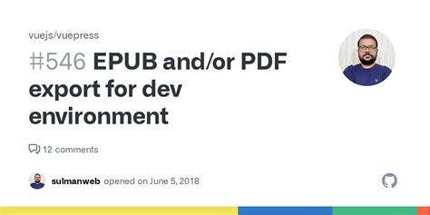 Epub Andor Pdf Export For Dev Environment · Issue 546 · Vuejs
