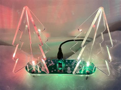 create your own led xmas tree diy flicker acrylic full color christmas