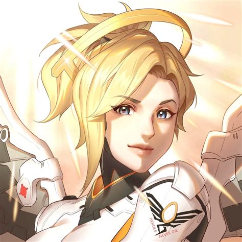 Mercy Overwatch And More Drawn By Anotherred Danbooru