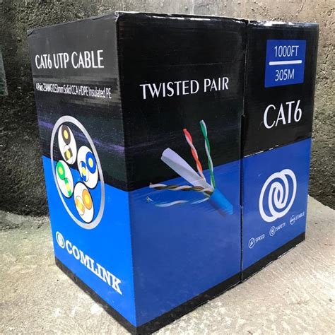 Comlink Cat Utp Cable Indoor Meter Box Computers Tech Parts Accessories Cables