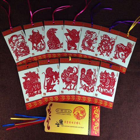 西安民俗工艺品中国特色小礼品外事出国礼品送老外纪念品剪纸书签 虎窝淘