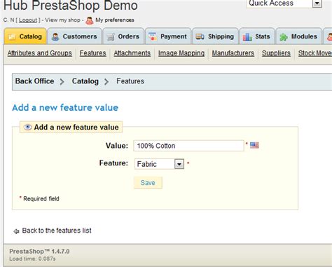 Creating Product Features In Prestashop Web Hosting Hub