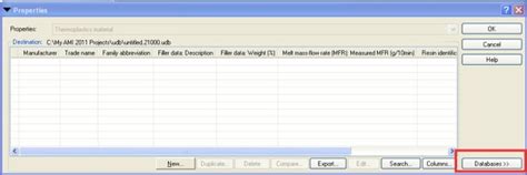 How To Create A Personal Material Database In Moldflow