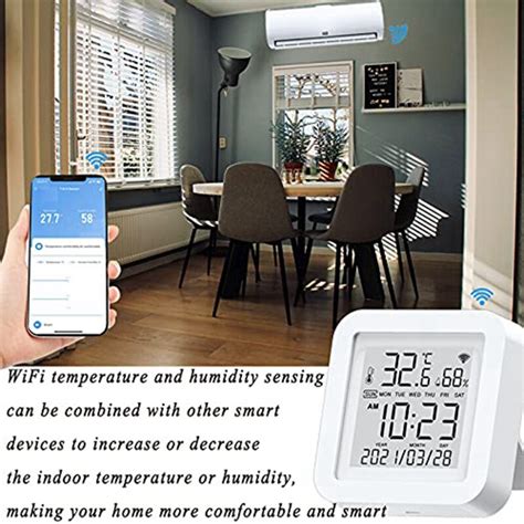 Smart Wifi Temperature Humidity Monitor Tuya Wirel Grandado