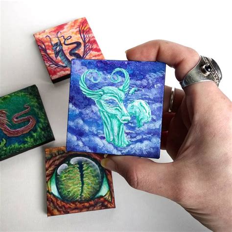 Pin On Miniature Surrealism Tiny Decor Pop Surreal Original Acrylic