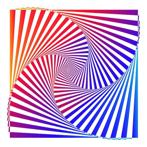 줄무늬 무지개 그라데이션 선택 아트 줄무늬가 있는 기하학적 착시 추상 배경 카드 벡터 그림 Eps 10 밝고 매력적인 스타일