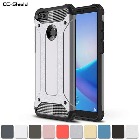 Armor Case for Huawei Y9 2018 FLA LX1 FLA LX2 Phone Bumper Fitted Case ...
