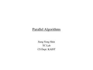 PPT - Design of parallel algorithms PowerPoint Presentation, free download - ID:4047278