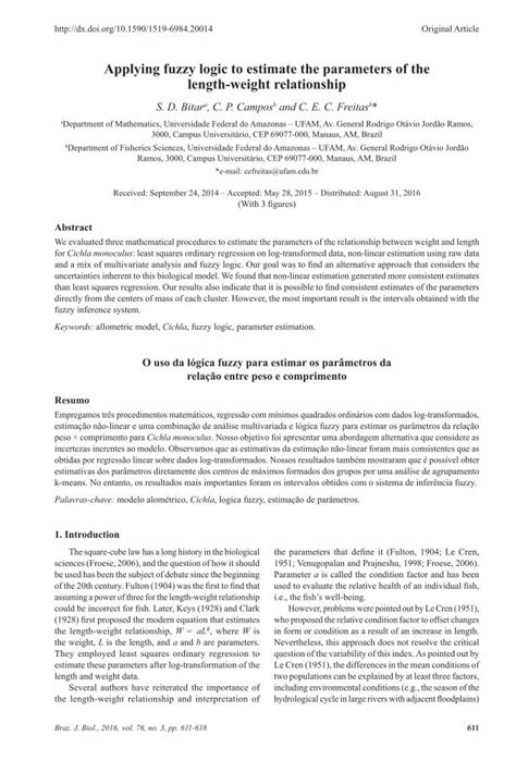 pdf applying fuzzy logic to estimate the parameters of the