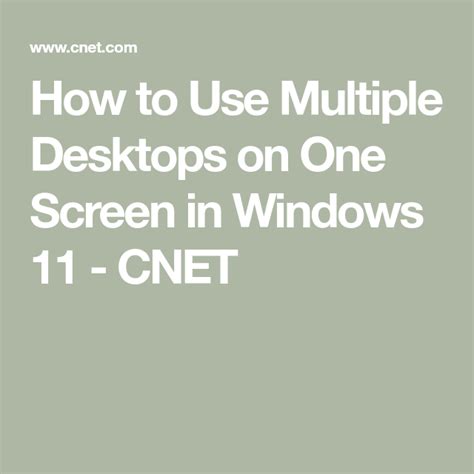 how to use multiple desktops in windows 11
