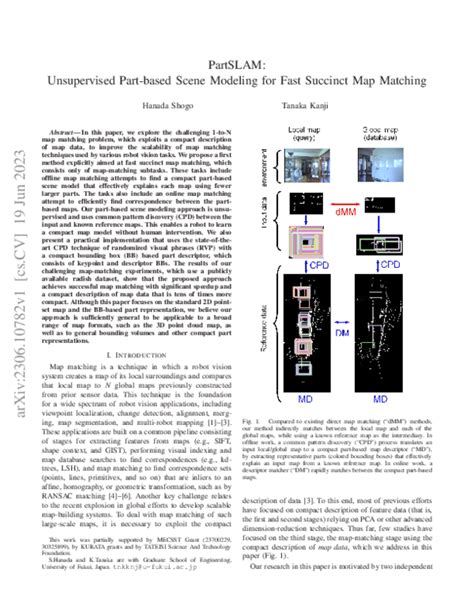 Pdf Partslam Unsupervised Part Based Scene Modeling For Fast Succinct Map Matching