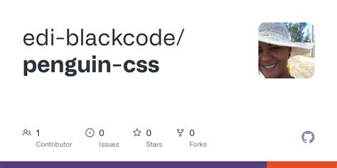 GitHub Edi Blackcode Penguin Css