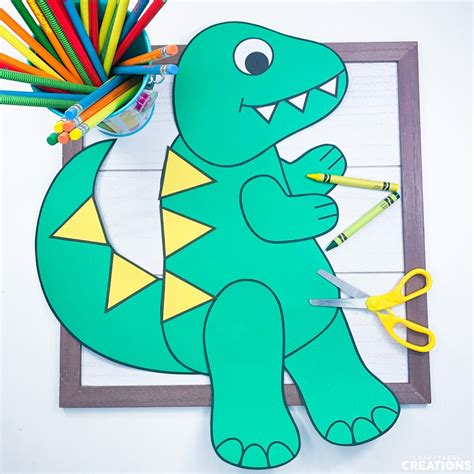 Dinosaur Craft T Rex Pattern T Rex Template Tyrannosaurus Rex