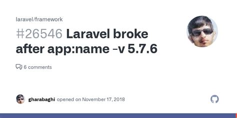 Laravel Broke After App Name V Issue Laravel Framework GitHub