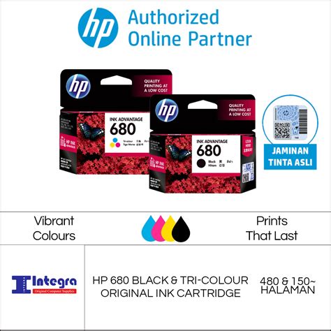 Jual Tinta HP Set Black Colour Original Ink Cartridge For Tinta Printer HP DeskJet