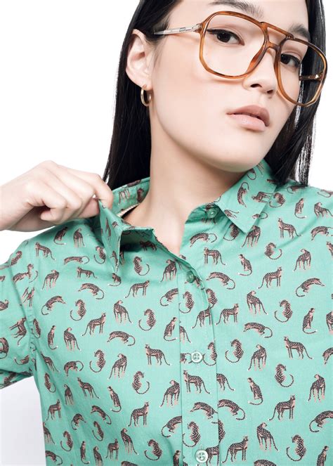 The Essential Long Sleeve Cropped Button Up Wildfang