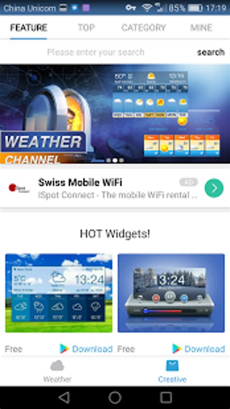 Amusing Clock And Weather Widget For Android Download
