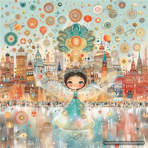 Ai创作图小天使系列插画 欧风儿童插画 梦幻女孩插画 梦幻儿童插画超治愈 小天使包装插画 童话风插画 梦幻儿童插画 萌娃插画 小仙女插画 治愈系儿插 华灯仙子 童话插画卡通图案 天使儿童插画