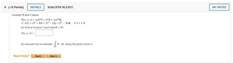 Solved Consider F And C Below F X Y Z Yzexzi Exzj Xyexzk Chegg
