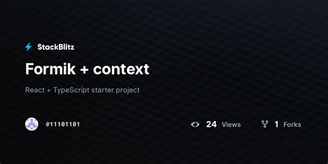 formik context stackblitz