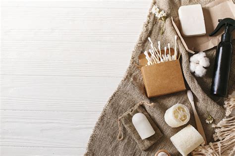 천연 에코 대나무 칫 솔 코코넛 비누 수 제 샴푸 크리스탈 탈취 Luffa 대나무 귀 스틱 제로 폐기물 개념 지속 가능한 라이프 스타일 플랫 하다 플라스틱 무료 0에 대한