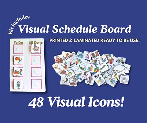 Visual Cards Kindergarten Aba Visuals Pecs Board Autism Cards Daily