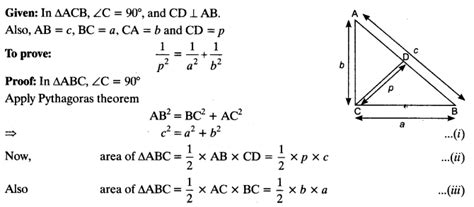 Important Questions For Class 10 Maths Chapter 6 Triangles