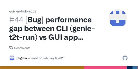 Bug Performance Gap Between Cli Genie T2t Run Vs Gui App Chatapp On Snapdragon 8 Gen3