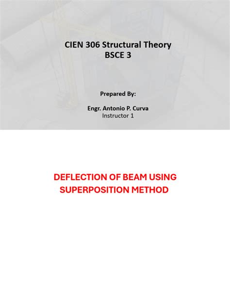 Beam Deflection Via Superposition Method Pdf Beam Structure