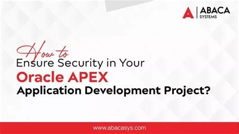 Ppt Oracle Apex Application Development Services Abaca Systems Powerpoint Presentation Id