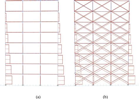 6 Axial Force Diagram For The Seismic Load Case A Without Modeling Of Download Scientific