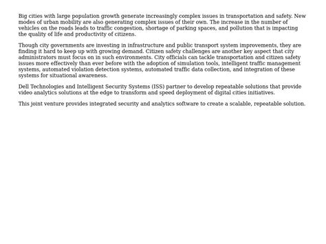 Introduction Dell Validated Design For Urban Mobility With Iss Design Guide Dell