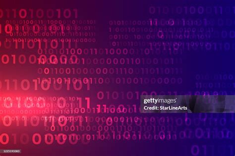 Digital Binary Code Algorithm Stream Matrix Background High Res Vector