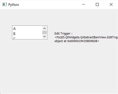 pyqt5 qlistwidget 获取编辑触发器属性 码农参考