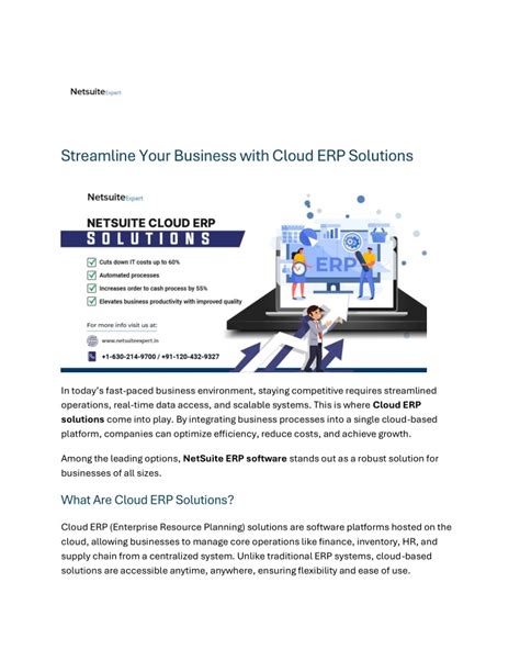 Ppt Streamline Your Business With Cloud Erp Solutions Powerpoint Presentation Id 13814952