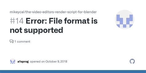 Error File Format Is Not Supported · Issue 14 · Mikeycalthe Video