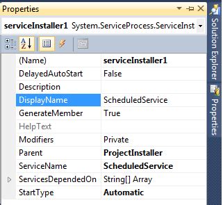Simple Windows Service Example In C NET ASP NET C NET VB NET JQuery JavaScript Gridview
