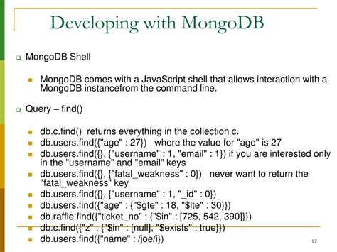 PPT Mongo DB PowerPoint Presentation Free Download ID 518283